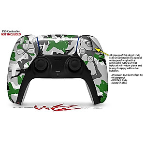 WraptorSkinz Skin Wrap compatible with Sony PS5 DualSense Controller Sexy Girl Silhouette Camo Green (CONTROLLER NOT INCLUDED)