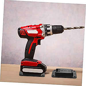 VILLCASE 18 Pcs Drill Tool Holder Drill Storage Dock Bracket Tool Holders Drill Tools Holder Drill Tool Fixing Bracket Drill Tool Brackets Hanger Stand Lithium Battery Mount Abs M18