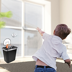 ArtCreativity Trash Can Basketball Set, Includes Clip-On Hoop with Backboard, Inflatable Ball and Pump, Fun Indoor Basketball Hoop for Kids, Office Toys for Adults, Great Birthday Gift Idea