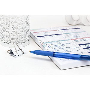 bloom daily planners Double Sided Daily Planning System Tear Off to-Do Pad - Undated Checklist Notepad Organizer with Perforated Sheets - 6" x 9" - Plan With Laur