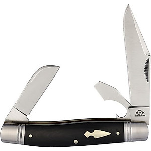 Rough Ryder Common Stock D2 Black Micarta RRR008
