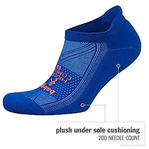 Balega Hidden Comfort No-Show Running Socks for Men and Women (1 Pair),Cherry/Denim, Medium