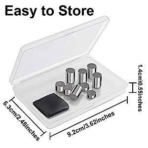 Ruisita 3.75 Ounces Tungsten Weights Tungsten Putty Weights Cylinder Weight Wood Car Incremental Weights Compatible with Pinewood Car Derby Weights