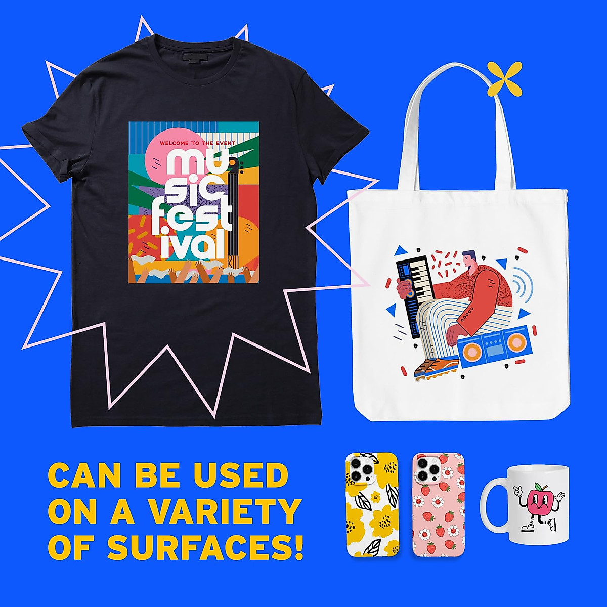 Printers Jack Sublimation Ink Four Pack 400 ML Ultra Vivid for Epson C88 C88+ WF7710 ET2720 Inkjet Printers Heat Press Transfer on Mugs, Polyester Shirts etc