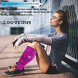 Copper Compression Socks for Women & Men 6 Pairs 15-20 mmHg is Best For Graduated Athletic, Running, Travel, Flight, Nurses(Large/X-Large)