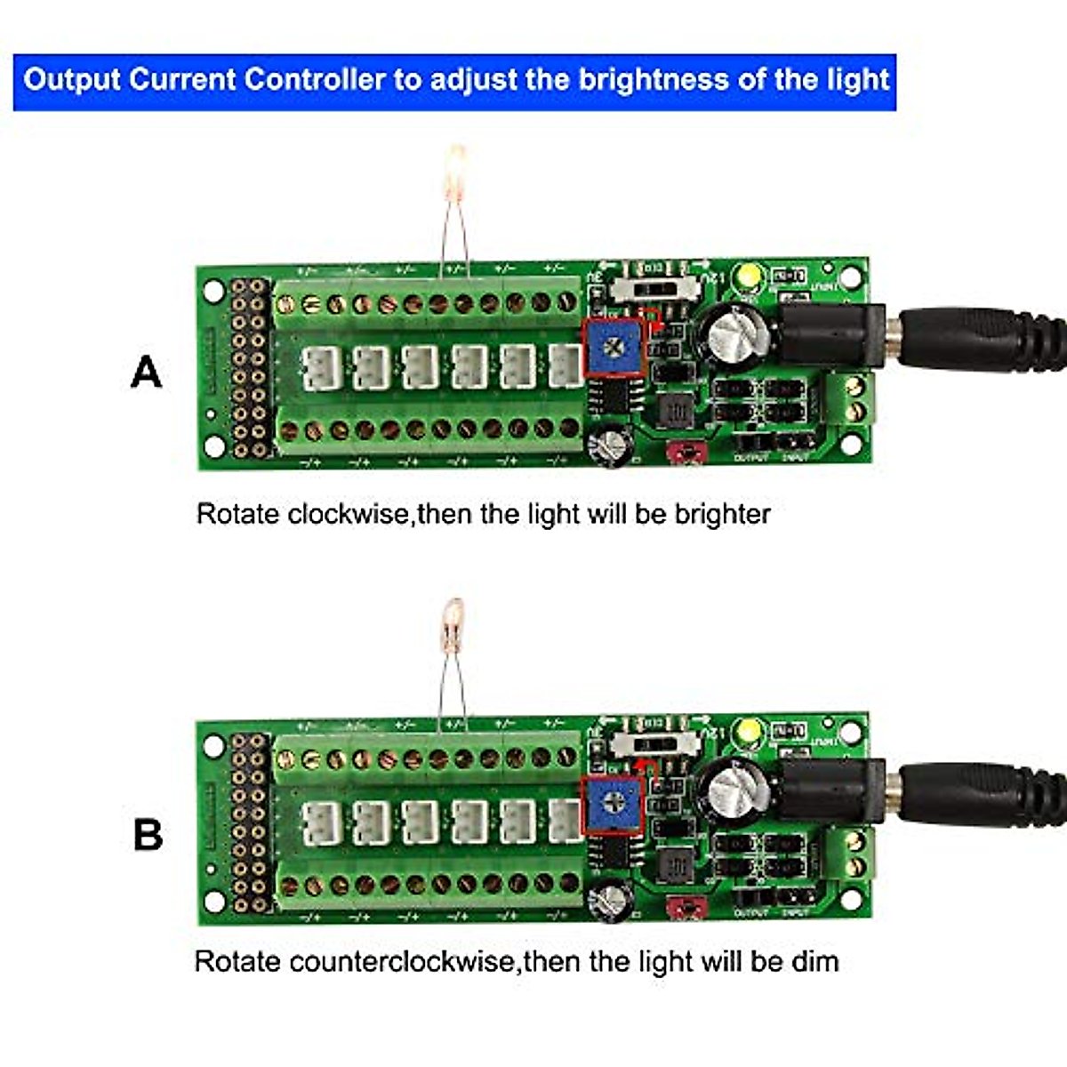 PCB012 Power Distribution Board Self-Adapt Distributor HO N O LED Street Light Hub DC AC Voltage Train Power Control