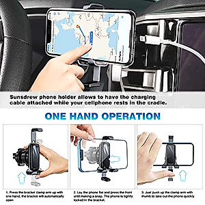 Sunsdrew Custom Fit for Car Phone Holder Honda Civic 2016-2021 Sedan Hatchback Air Vent Cell Phone Mount Handsfree Thick Case Friendly Car Mount for iPhone, Samsung, Moto, Nokia and Other Smartphones