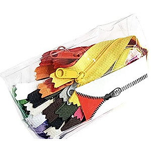 25pcs Assorted Colors - YKK #4.5 Coil Handbag Long Pull Zippers - Made in The United States (24" Inches)