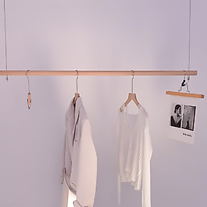 Creative Display Garment Racks for Boutique Clothing Stores, Height Adjustable Ceiling Clothing Hanging Racks, Commercial Wedding Dress Display Shelf, Retail Store Garment Rod Clothes Hanger