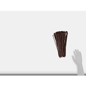 11-in, 100-Pack, 75-lb, Dark Brown, Standard Nylon Cable Tie