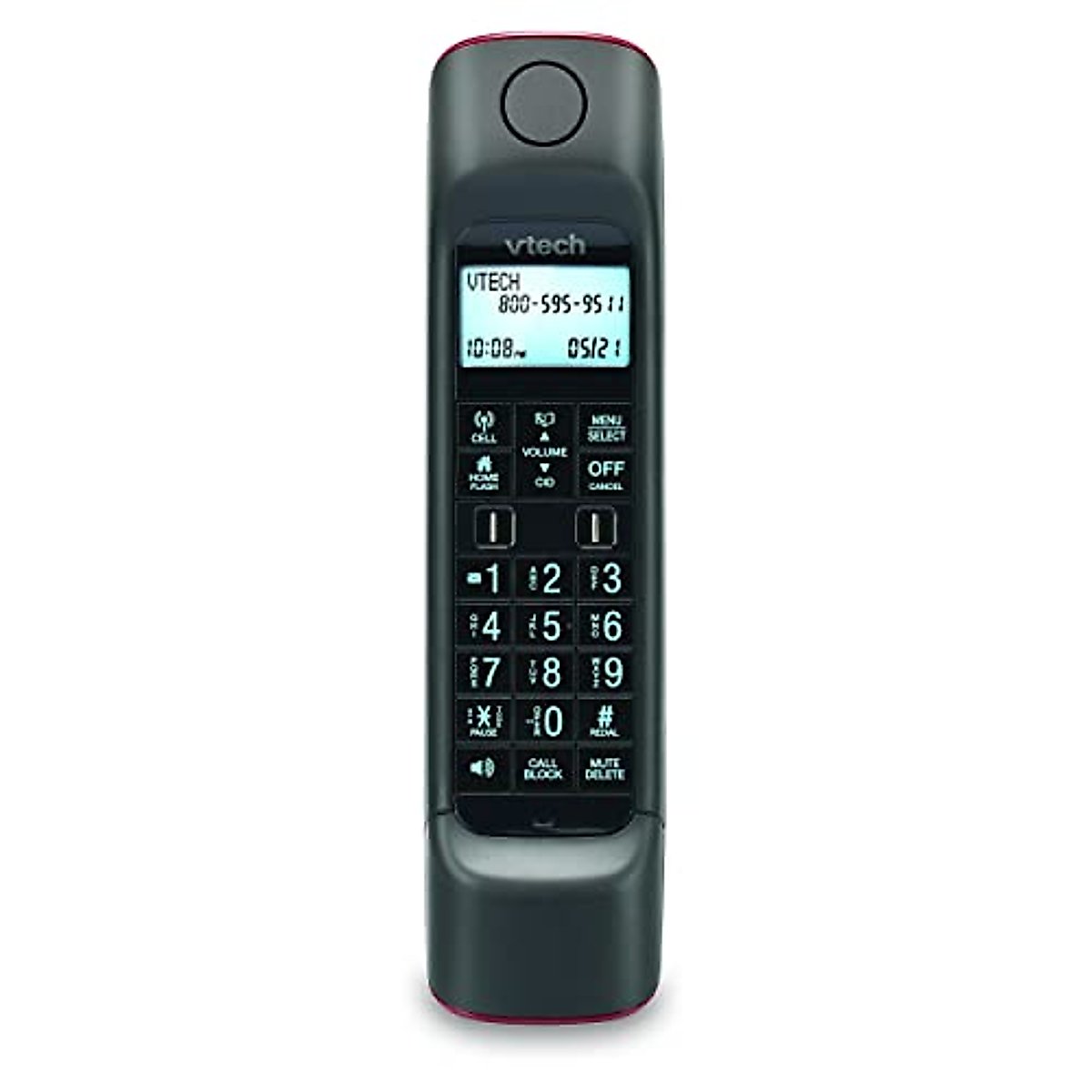 VTECH VS122-16 Retro-Design DECT 6.0 Cordless Phone: Bluetooth Connect to Cell, Call Blocker, Answering System, Full-Duplex Speakerphone, Up to 1000 Phonebook Contacts & 1000 Call Block Entries