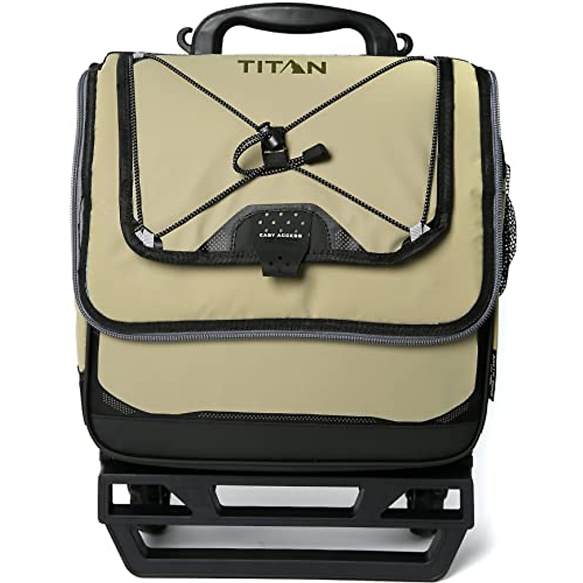 Arctic Zone Titan Deep Freeze Wheeled Cooler - 60 Can Rolling Cooler - Moss Green - Cooler with Deep Freeze Insulation and Detachable All-Terrain Cart with Wheels