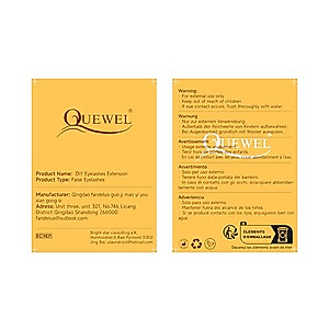 QUEWEL Volume Eyelash Extensions | 0.03-0.12mm | C/CC/D/DD Curl | 8-25mm Length | Easy Fan 2D-20D Self Fanning Volume Lashes 0.07D Mix-8-15mm Long Lasting Blooming Lashes(0.07D Mix8-15)