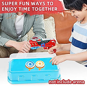 Bey Battling Top Burst Gyro Toy Set with 4 Spinning Top Burst Gyros 1 Toy Launchers Combat Battling Game Gifts for Boys Children Kids Ages 6+