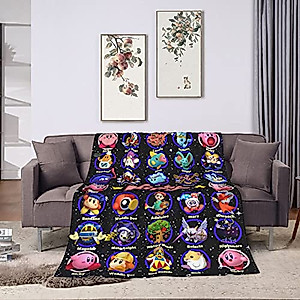 senoi Cartoon Blankets Super Soft Lightweight Throw Blanket Warm Flannel Blanket for Bed Sofa, (Cartoon 1, 50''x40'')