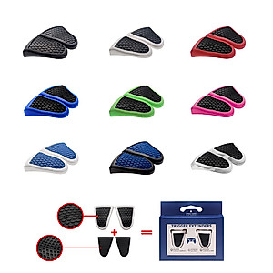 1 Pair Gamepad L2 R2 Trigger Extender Pad for Playstation 5 Controller Anti-Slip Replacement Accessories Parts for PS5 (Color 8- Black + Blue)