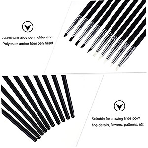 FRCOLOR 10pcs Soft Tip Nail Pen Nail Dotting Pen Sculpture Pen Nails Manicure Art Tool Gel Manicure Set Nail Polish Tools Kit Uñas Acrilicas Nail Embossing Pen Nail Embossing Kit Wood