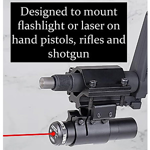 Gotical Single Rail 3 Slot Barrel Mount Weave Picatinny Weaver Barrel Mount