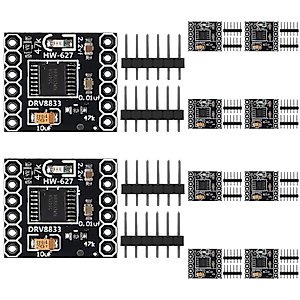 QCCAN 10Pcs DRV8833 Motor Drive Module 1.5A Dual H Bridge DC Gear Motor Driver Controller Board