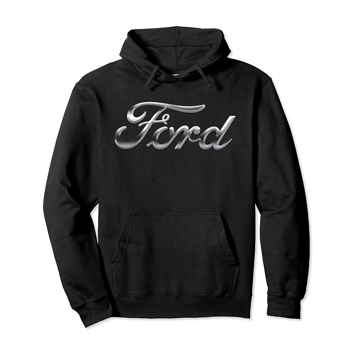 Ford Chrome Script Logo Pullover Hoodie