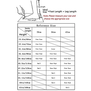 TOCONFFON Knee High Tube Socks for Boys, Girls, Baby, Toddler & Child 3 Pairs(Black Strips,13.5in/34cm(4-8Years))