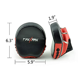 MaxxMMA Micro Focus Punch Mitts - Boxing MMA Training Fitness Kickboxing Muay Thai