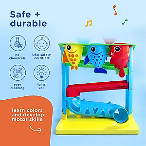 Move2Play, Feed The Fish, Interactive Toy for 1+ Year Olds, 6 to 12 Months, Baby Toy, 1 Year Old Birthday Gift For Boys & Girls, 9-12 Months, 6 7 8 9 10 12+ Months