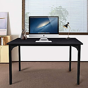 YSSOA 47 Inch Home Office Computer Desk for Working, Studying, Writing or Gaming, Black