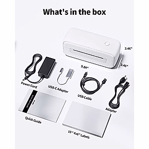 Phomemo Thermal Label Printer, Shipping Label Printer, Desktop Label Printer for Mac Windows Chromebook, Thermal Printer Compatible with Amazon, Ebay, Shopify, Etsy, UPS, FedEx, DHL