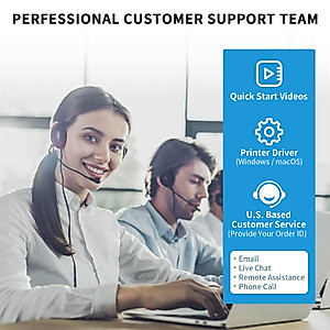 Thermal Shipping Label Printer - 150mm/s 4x6 Label Printer for Shipping Packages, Thermal Label Printer Compatible with Etsy, Shopify, Ebay, Amazon, FedEx, UPS, USPS, Support Windows and Mac, Black