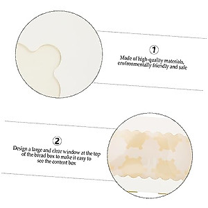 UPKOCH 10pcs Boxes Cake Muffin Box Disposable Food Containers Clear Cake Box Mini Cake Boxes Paperboard Paper Gift Boxes Paper Cookie Boxes Pastry Packaging Box Cake Container Cupcake Box