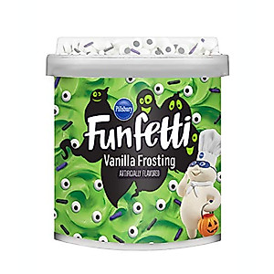 HALLOWEEN PILLSBURY FUNFETTI CAKE MIX AND Halloween FUNFETTI VANILLA FROSTING BUNDLE