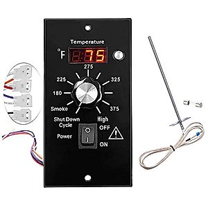 Digital Thermostat Pro Controller Compatible with Traeger Pellet Grills, Traeger Replacement Parts Upgrade Control Board Panel Temperature Thermometer, with RTD Temperature Sensor