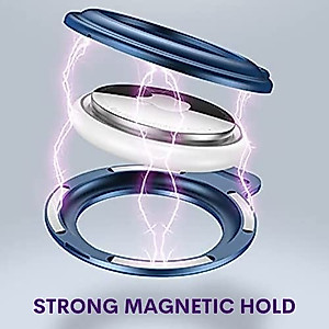 Deluxe AirTag Keychain, Metal and PU Leather Key Ring for Apple AirTag, Air Tag Key Anti-Loss Device (Gold)