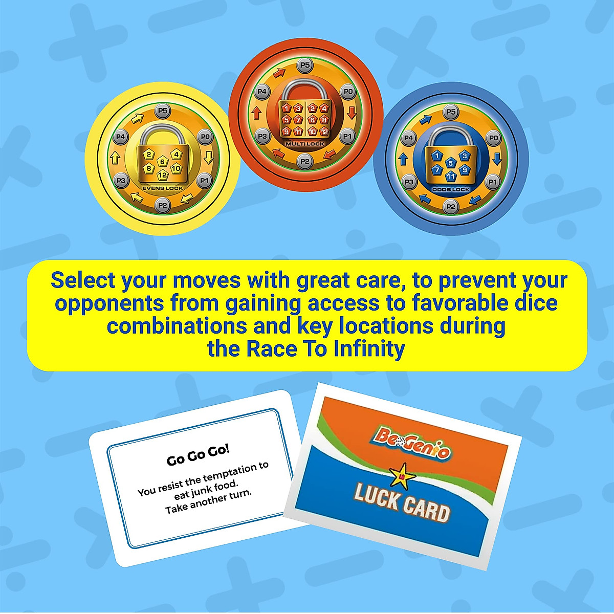 BeGenio - Race to Infinity, Math Games for Kids 6-12, Fun Educational Board Games, Multi-Level Tabletop Games, Table Top Board Gaming to Enhance Your Child’s Math Skills