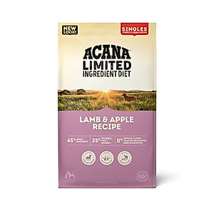 ACANA® Singles Limited Ingredient Dry Dog Food, Grain-free, High Protein, Lamb & Apple, 22.5lb