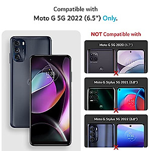TUDIA DualShield Designed for Motorola Moto G 5G Case (2022), [Merge] Shockproof Slim Dual Layer Military Grade Tough Heavy Duty Raised Edge Protection for Moto G 5G 2022 - Matte Black