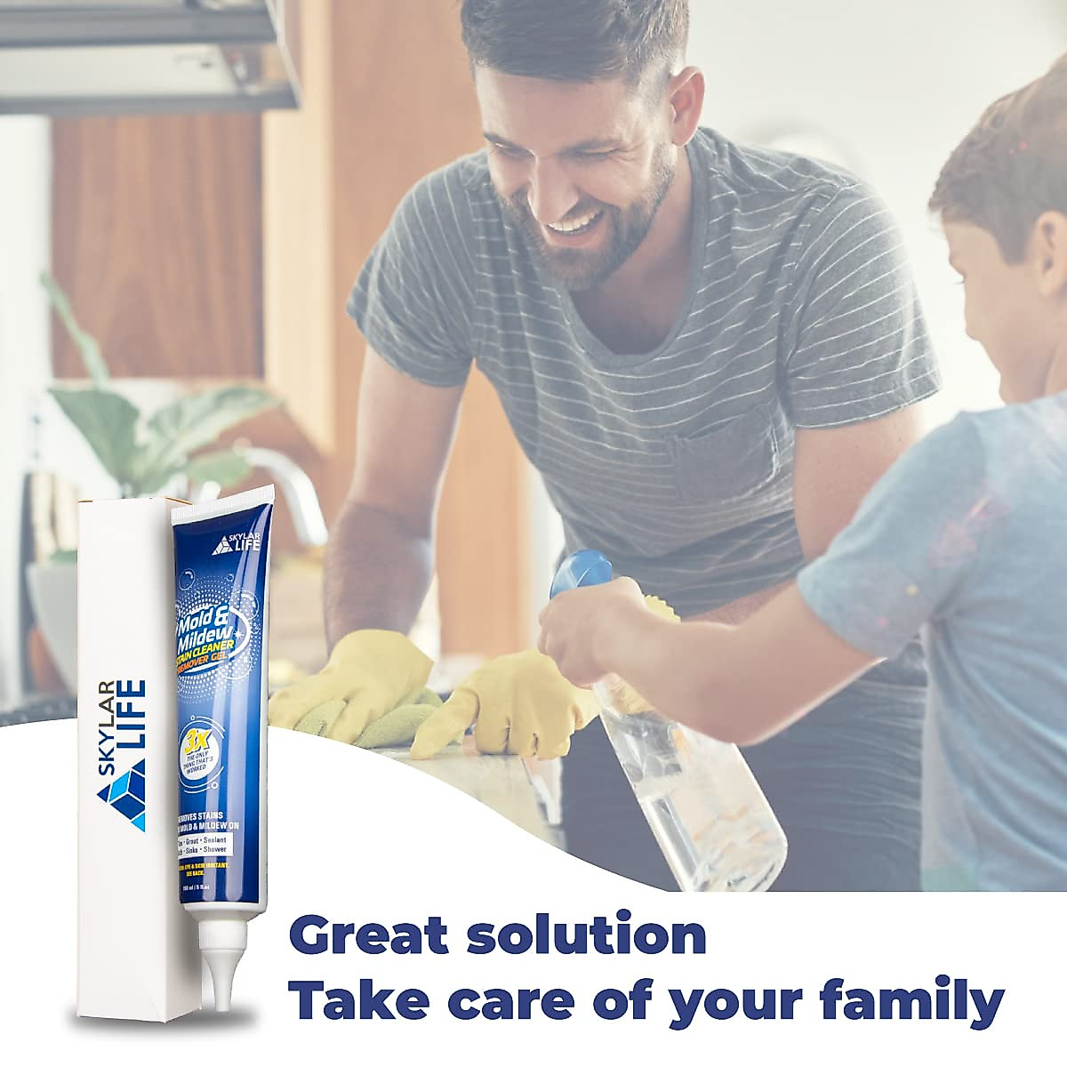 Skylarlife Home Tiles and Sealant, Rubber Stain Whitnener Gel Apply on Silicone Caulk for Bathroom, Kitchen, Joint Sealant, Rubber