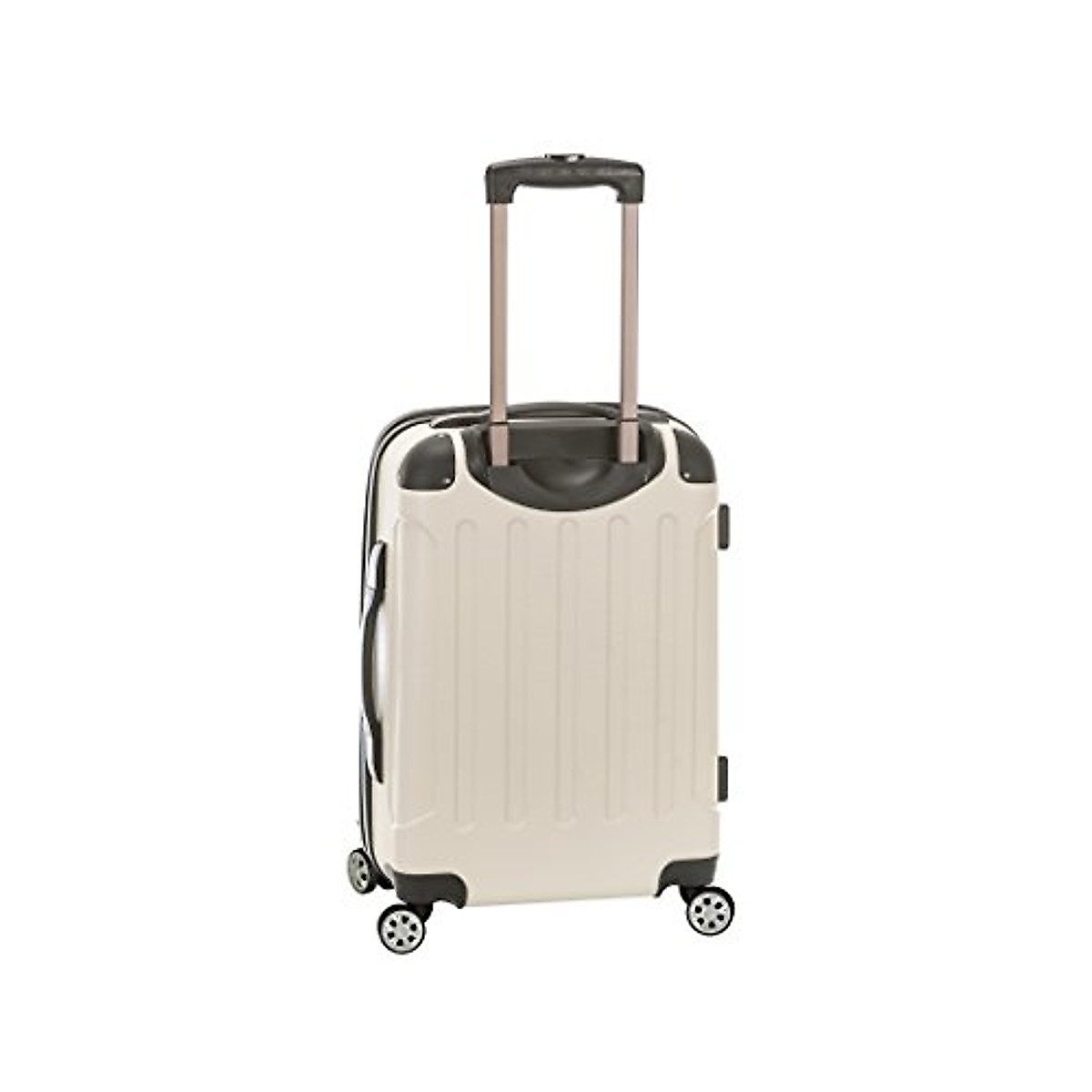 Rockland London Hardside Spinner Wheel Luggage, White, 3-Piece Set (20/24/28)