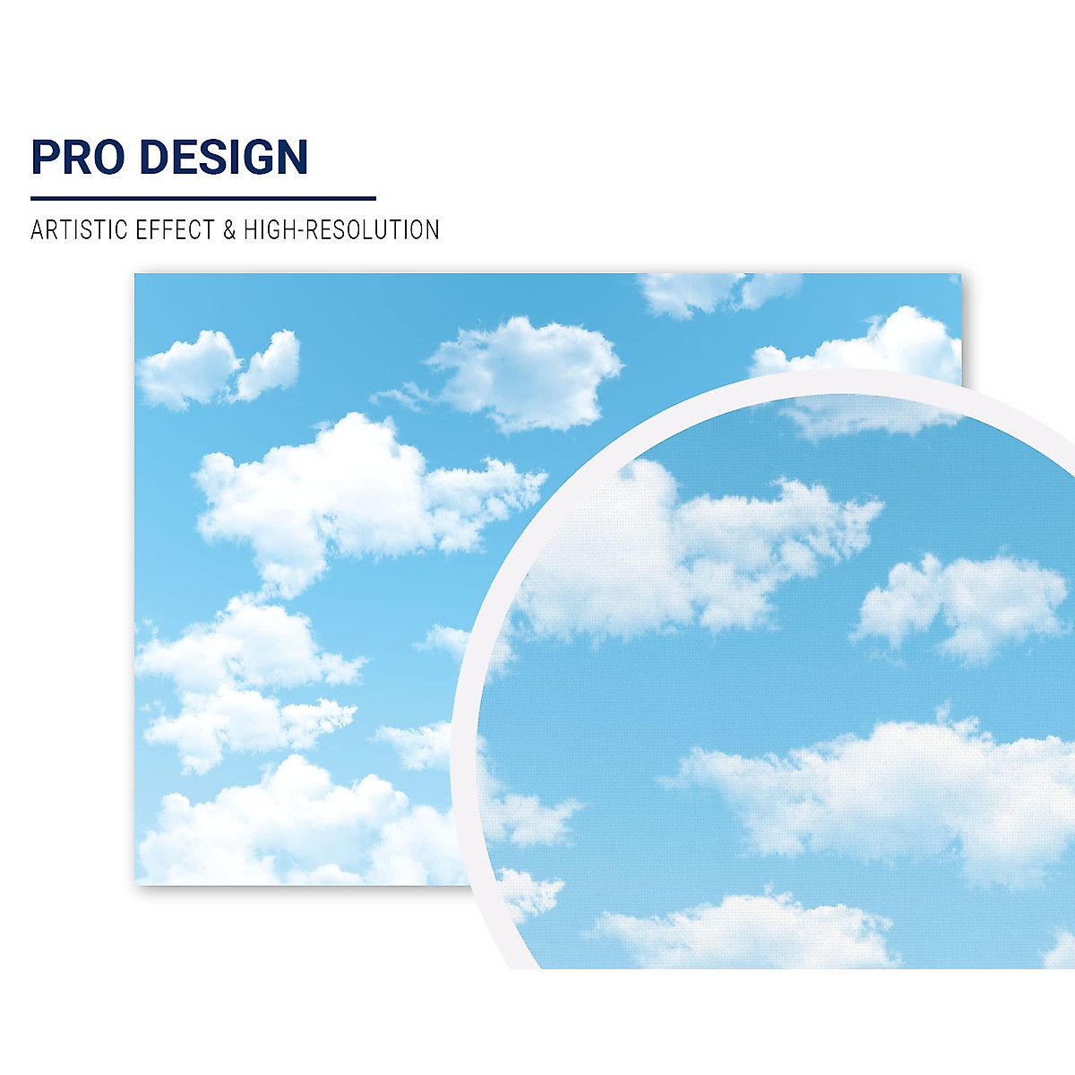 Allenjoy 8x6ft Blue Sky White Cloud Backdrop for Newborn Spring Portrait Photography Pictures Kids Children World Travel Aviator Birthday Party Decor Welcome Baby Shower Photo Shoot Background