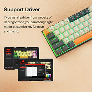 Redragon K633CGO-RGB Mechanical Gaming Keyboard and M910-K Gaming Mouse