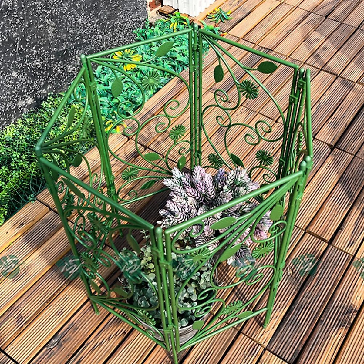 Didiseaon 6pcs Tomato Support Garden Fence Edging Orchid Support Stakes Decorative Garden Edging Lawn Fence Pot Plants Indoor Vine Plant Climbing Stand Planter Climbing Vine Fiberglass Rod