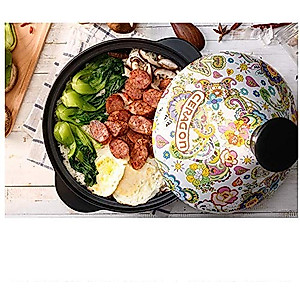 Picnic Bag Ceramic tagine, Multifunction Casserole, Hand Painted Clay Cooker, 2L 2020