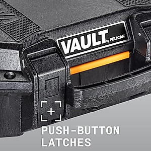 Pelican Vault - V300 Multi-Purpose Hard Case with Padded Dividers for Camera, Drone, Equipment, Electronics, and Gear (Black)