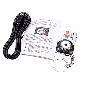 Andoer Digital Camera X6 Portable Ultra Mini High Denifition Kids Camera Mini DV Support 32GB TF Card with Mic-White with Gray