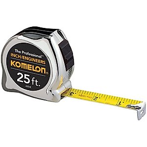 Komelon 425IE The Professional 25-Foot Inch/Engineer Scale Power Tape