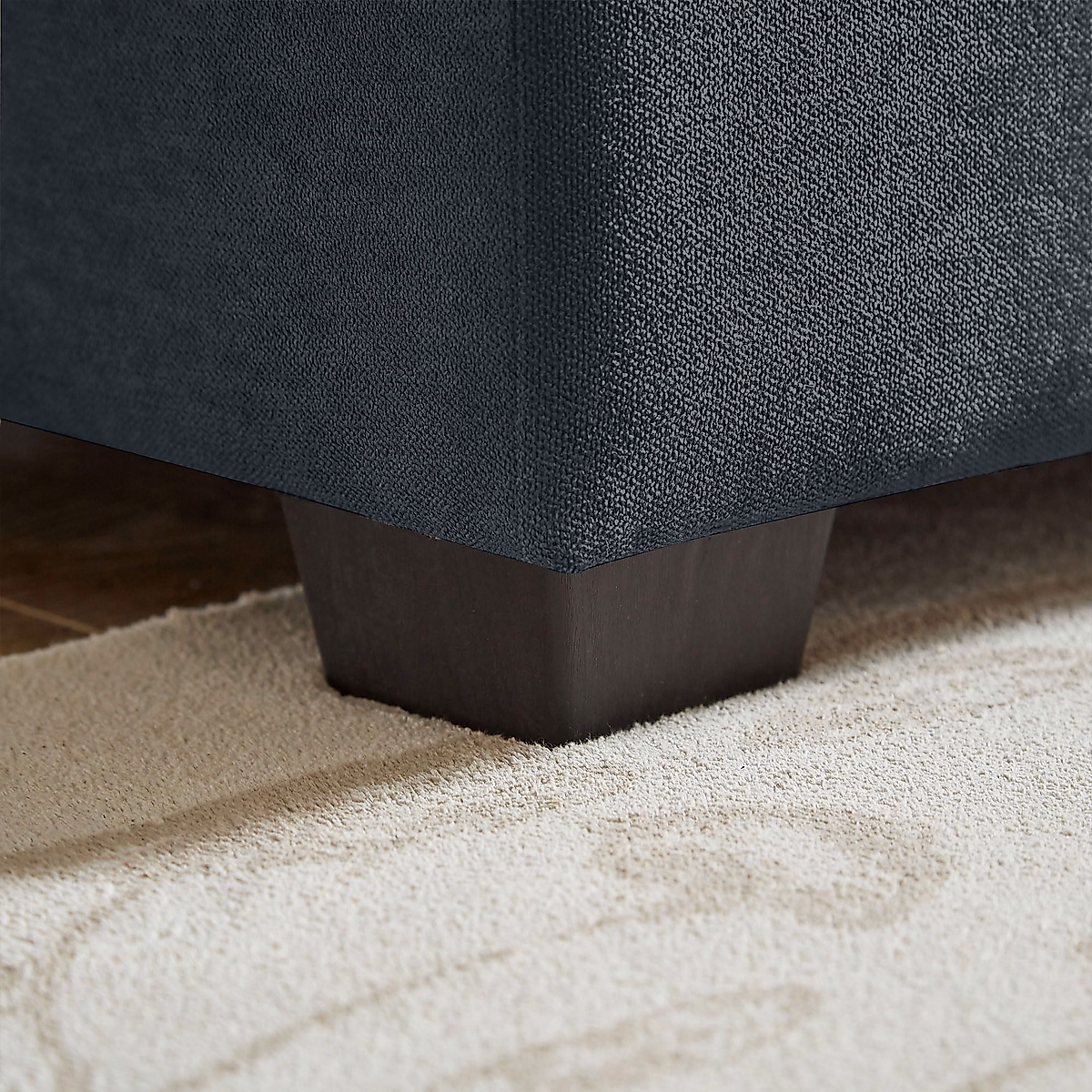 Pingliang Home 82" Convertible Sectional Sofa, L Shaped Couch with Reversible Ottoman, Double Layer Cloud Couch, Modern 3-Seater Sofa for Living Room, Apartment and Small Space