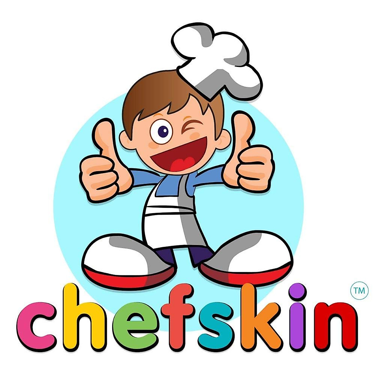 CHEFSKIN Set of 3 White Fabric Apron to Decorate with Marker, Paint, Iron on or Embroidery for Kids Small 4-8 Years