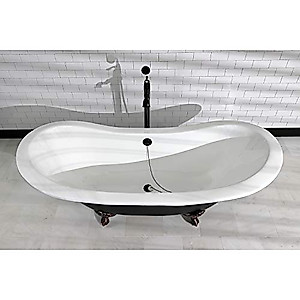 Kingston Brass CC2095 Brass Claw Foot Bath Drain, Oil Rubbed Bronze,27"