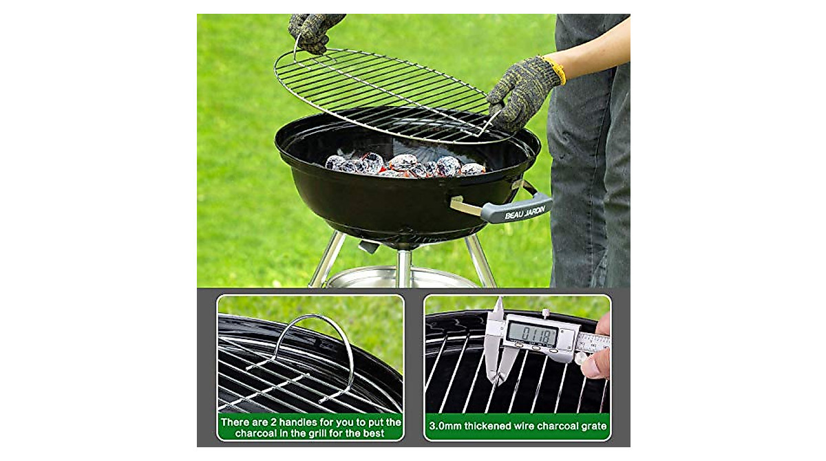 18 Inch Charcoal Grill Bundle for Outdoor Cooking | Ultimate BBQ Kit